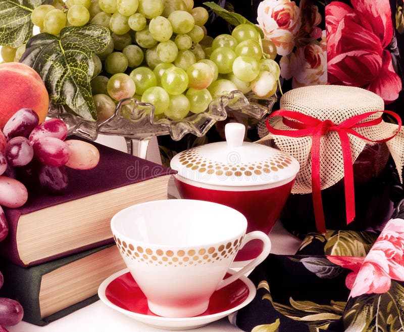 Traditional Old Russian Tea Kettle Stock Image - Image of pink, objects ...