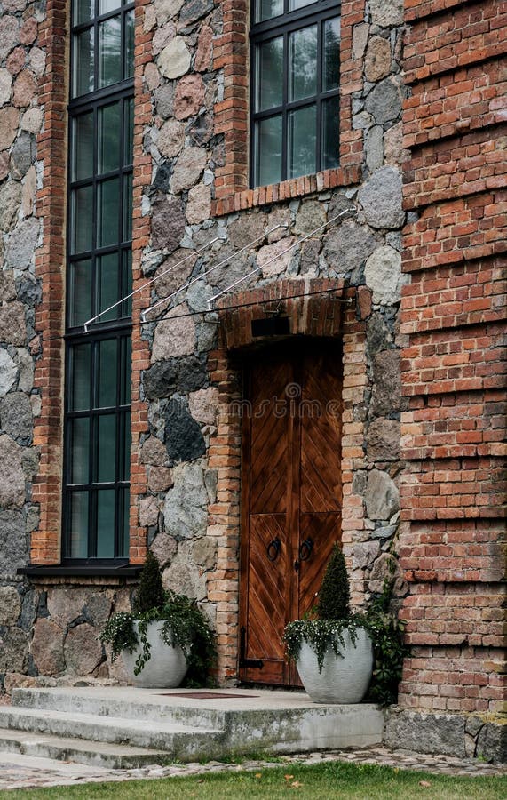 Traditional Old Stone House Stock Photo - Image of suburban, facade ...