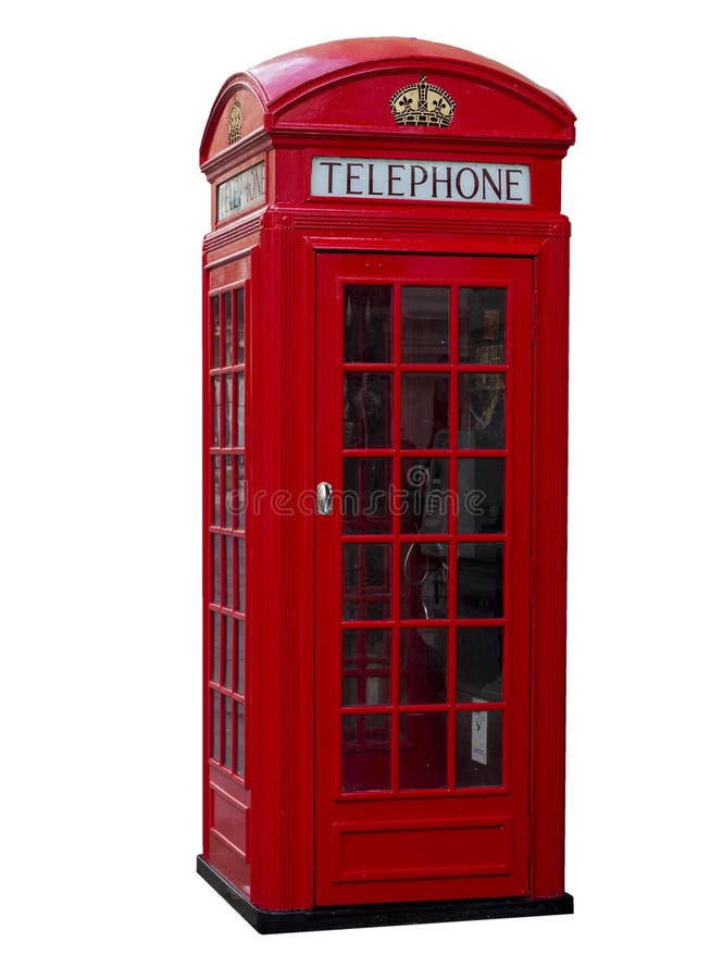 Traditional Old Style UK Red Phone Box Stock Image - Image of england ...