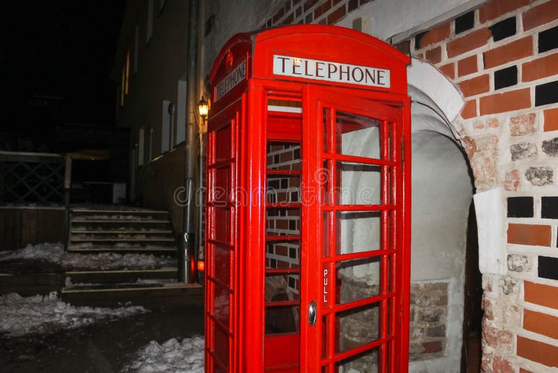 Traditional Old Style UK Red Phone Box Stock Image - Image of europe ...