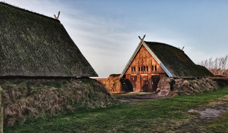Traditional Old Viking Age House Stock Photo - Image of sweden ...