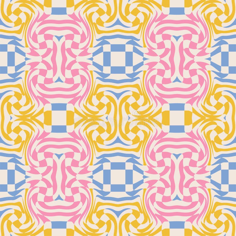 Traditional Ornate Seamless Patterns. Colored Cells Design Stock ...