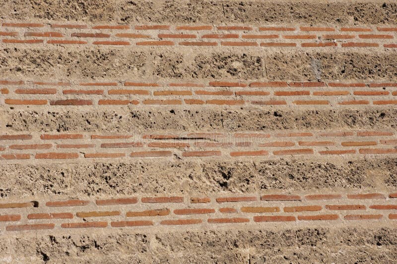 Traditional Ottoman Construction Wall Details Stock Image - Image of ...