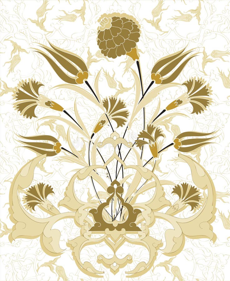 Traditional Ottoman Turkish Design Elements Stock Vector - Illustration ...