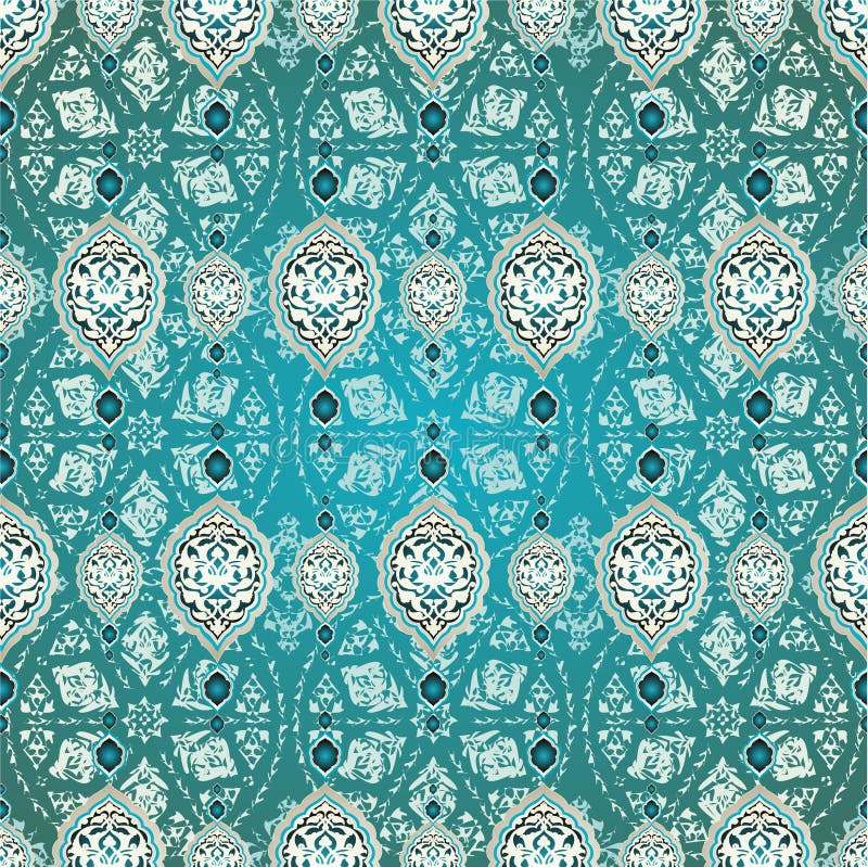 Seamless Pattern in Mosaic Ethnic Style. Stock Vector - Illustration of ...