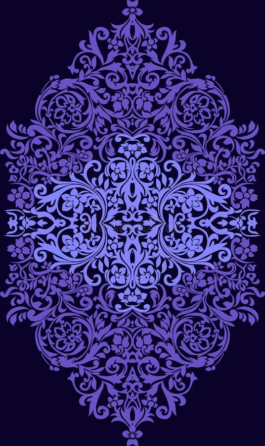 Traditional Paisley Pattern Stock Illustration - Illustration of decor ...