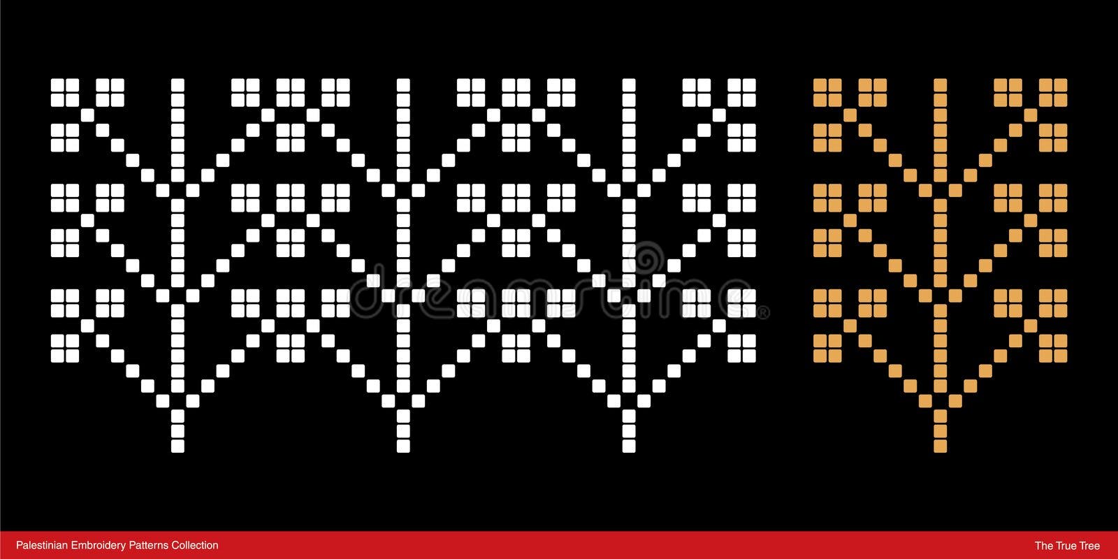 The True Tree Tatreez stock vector. Illustration of graphic - 279889998