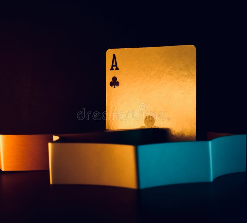 Traditional Paper Made Card Pieces with Light Effects Stock Photo ...