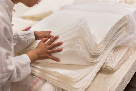 The Traditional Papermaking Stock Image - Image of indoor, asia: 36583131
