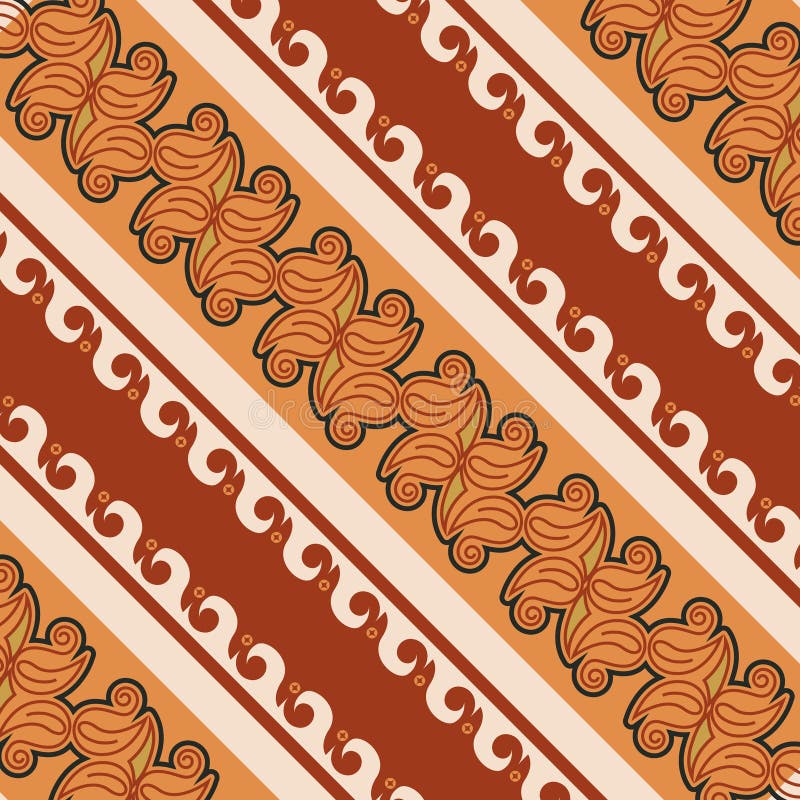 Traditional Pattern Batik Texture Indonesia Background Stock Vector ...