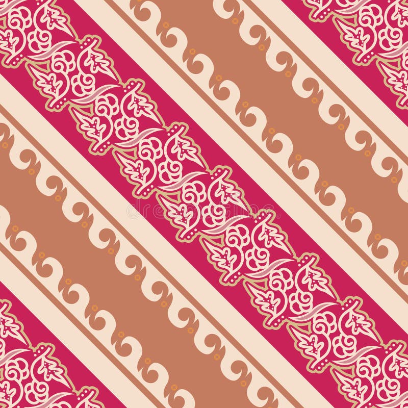 Traditional Pattern Batik Texture Indonesia Fashion Stock Vector ...