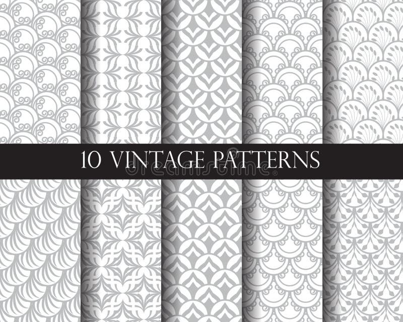 10 traditional patterns stock vector. Illustration of elegance - 47714809