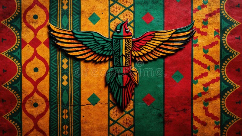 Afrocentric Heritage Collage. Stock Illustration - Illustration of ...