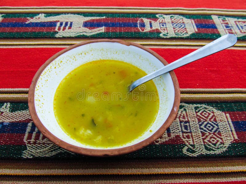 Traditional Peruvian Highlands Quinoa Soup Stock Image - Image of lake ...