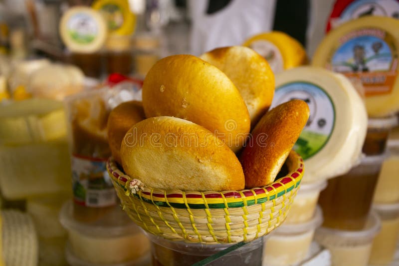 Traditional Peruvian Smoked Cheese in a Market Stall in the City of ...