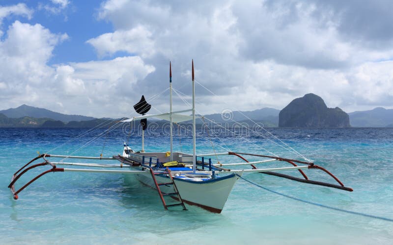Traditional Philippines Boat Stock Image - Image of beach, white: 13010305