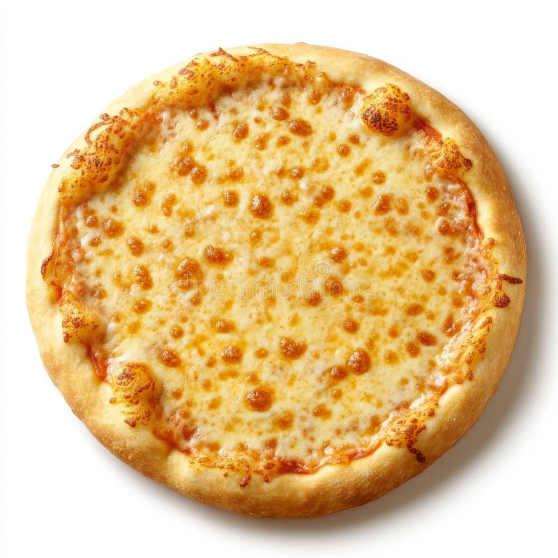 Traditional Pizza: Two Cheeses with a Smooth Crust and Melted ...