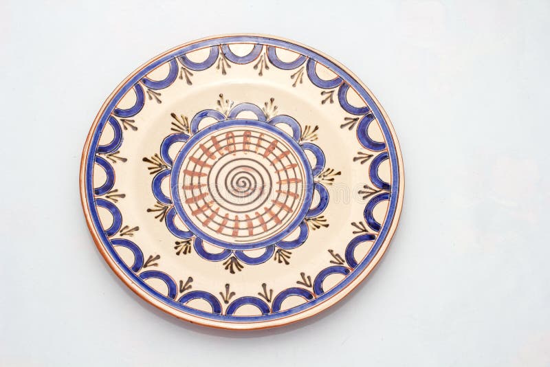 Traditional plate stock photo. Image of cook, designs - 74944814