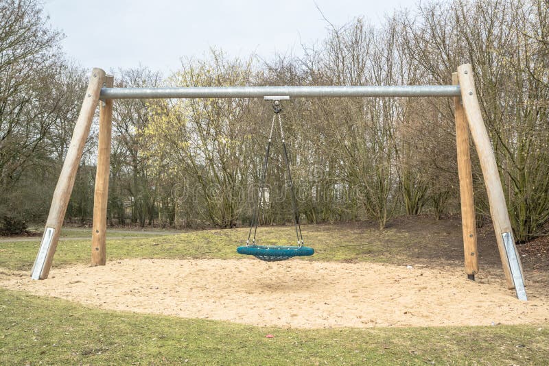 Traditional Playground in a Town Stock Photo - Image of monkeybars ...