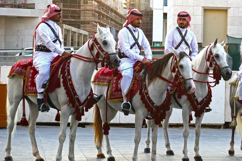 Traditional Police, Doha, Qatar Editorial Stock Image - Image of asia ...