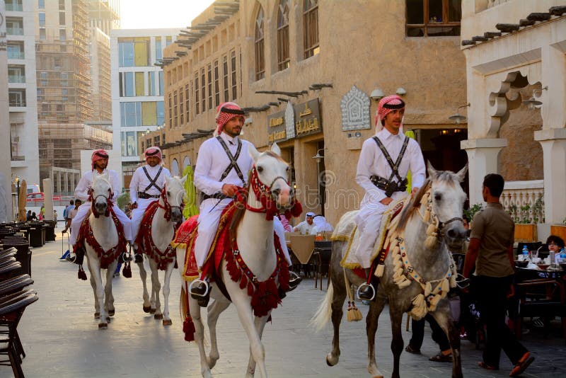 Traditional Police, Doha, Qatar Editorial Stock Image - Image of ...
