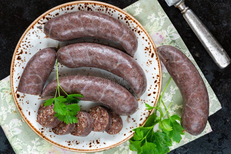 Polish black pudding stock image. Image of food, appetizer - 258015825