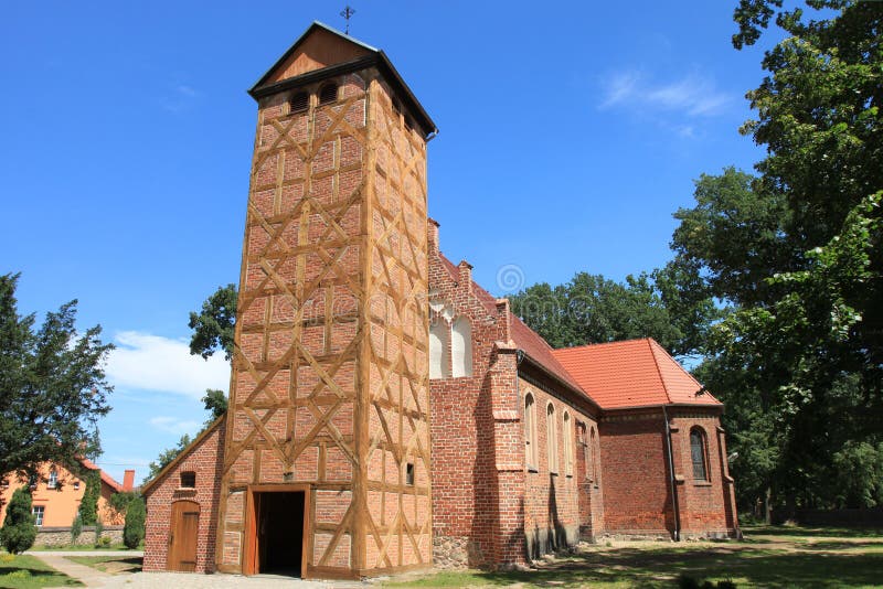 Traditional Polish church. stock image. Image of monument - 23868639