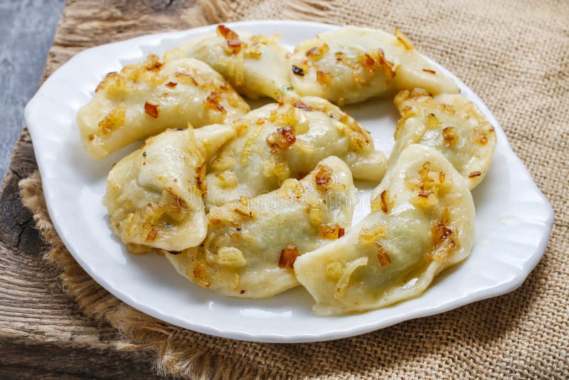 Traditional Polish Dumplings Stock Photo - Image of kitchen, lunch ...