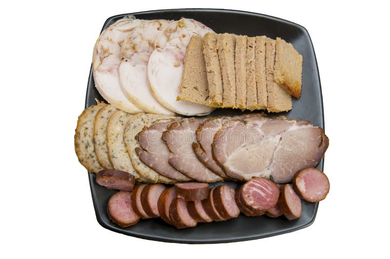 Traditional Polish meat stock image. Image of catered - 28988333