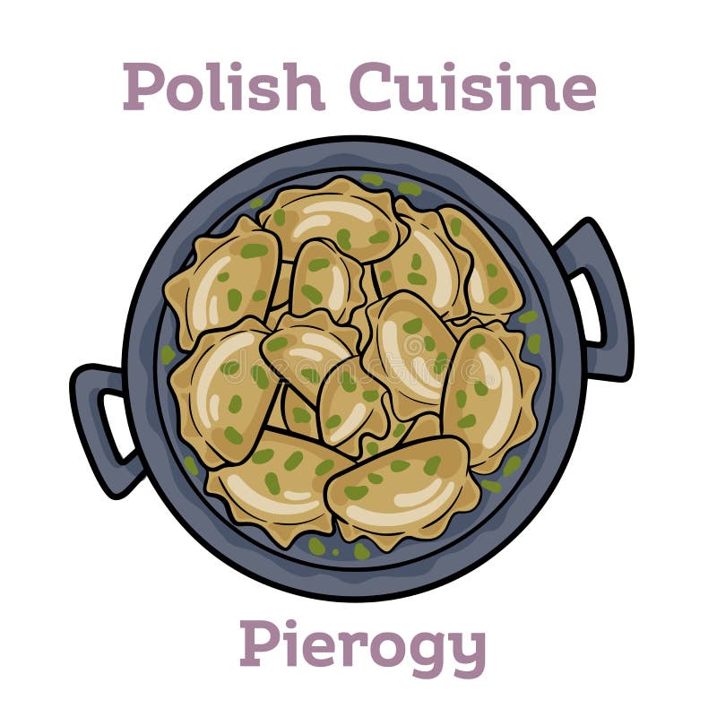 Potato Pierogi Vareniki Stock Illustrations – 39 Potato Pierogi ...