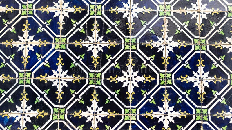 Traditional Portuguese Tile Azulejo Stock Illustration - Illustration ...