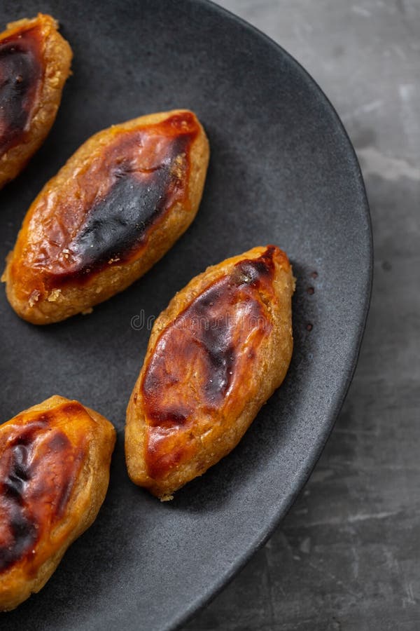 Traditional Portuguese Sweets on the Plate Stock Image - Image of ...