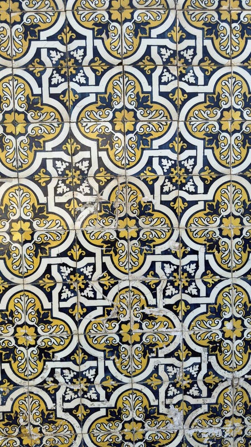Traditional Portuguese Tile Pattern Stock Image - Image of tiles ...