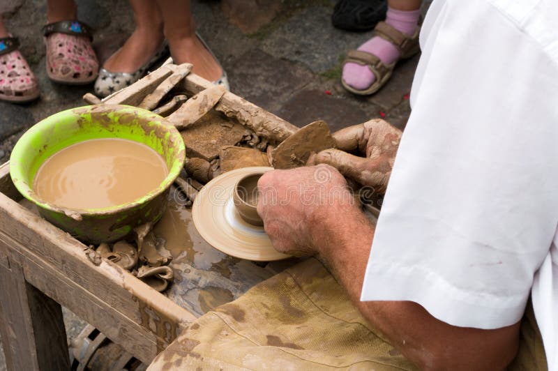 Traditional pottery stock photo. Image of culture, expressive - 12548786
