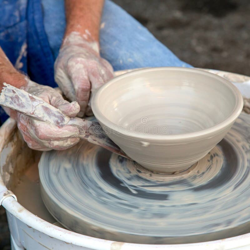 Making traditional pottery stock photo. Image of fair - 17588000