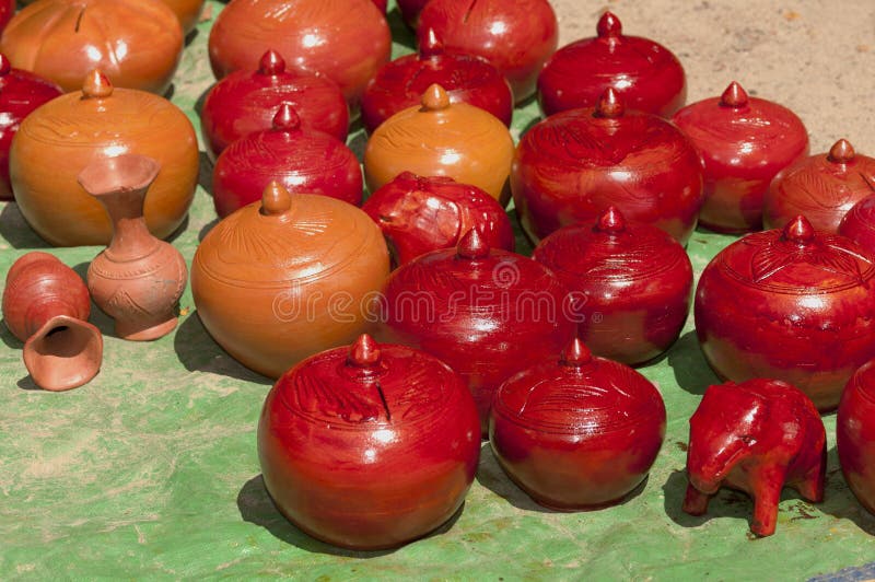 Traditional pottery ware stock photo. Image of detail - 28726076