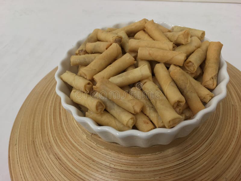 Traditional Prawn Rolls Mini Stock Image - Image of traditional, chili ...