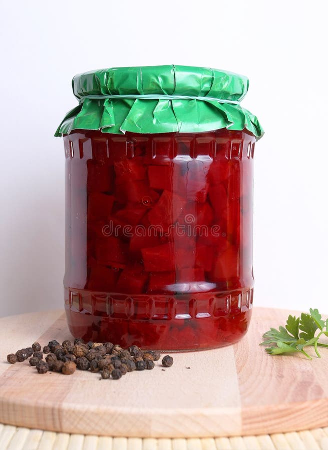 Traditional Preserved Beetroot Stock Image - Image of salad ...