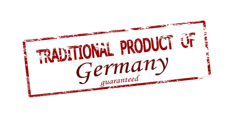 Stamp with Text Traditional Product of Germany Stock Illustration ...