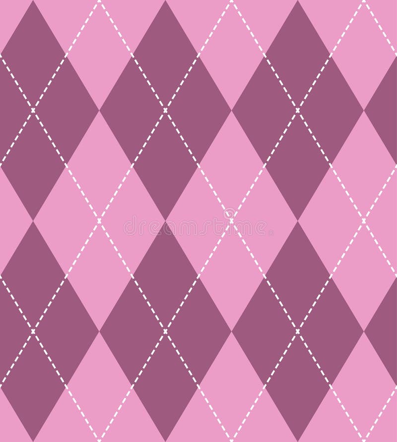 Traditional Purple Pink Rhombus Seamless Pattern Design Stock Vector ...