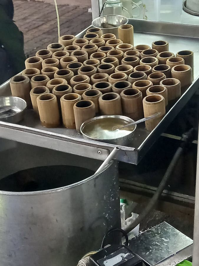 Traditional Putu Bamboo Cake Stock Photo - Image of putu, bamboo: 265023386