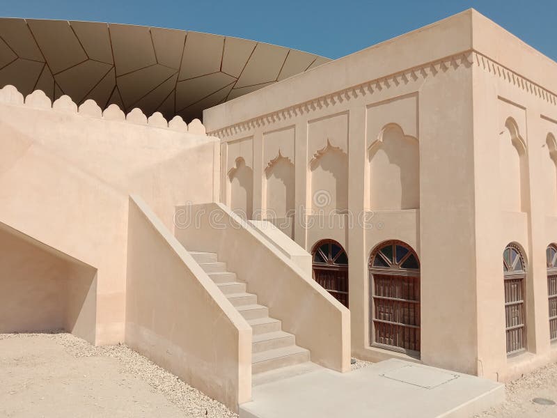 Traditional Qatari House, Doha Stock Image - Image of architecture ...