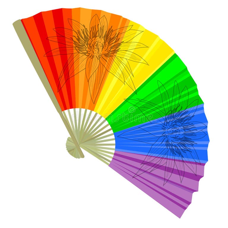 Rainbow Fans Stock Illustrations – 246 Rainbow Fans Stock Illustrations ...