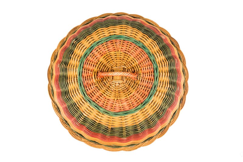 Traditional Rattan Weaved Food Cover Stock Photo - Image of carving ...