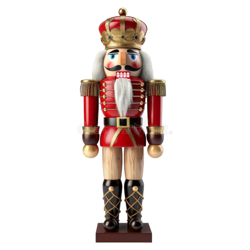 Traditional Red and Gold Christmas Nutcracker Toy Stock Image ...