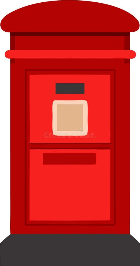 Mail Pillar Box White Background Stock Illustrations – 92 Mail Pillar ...