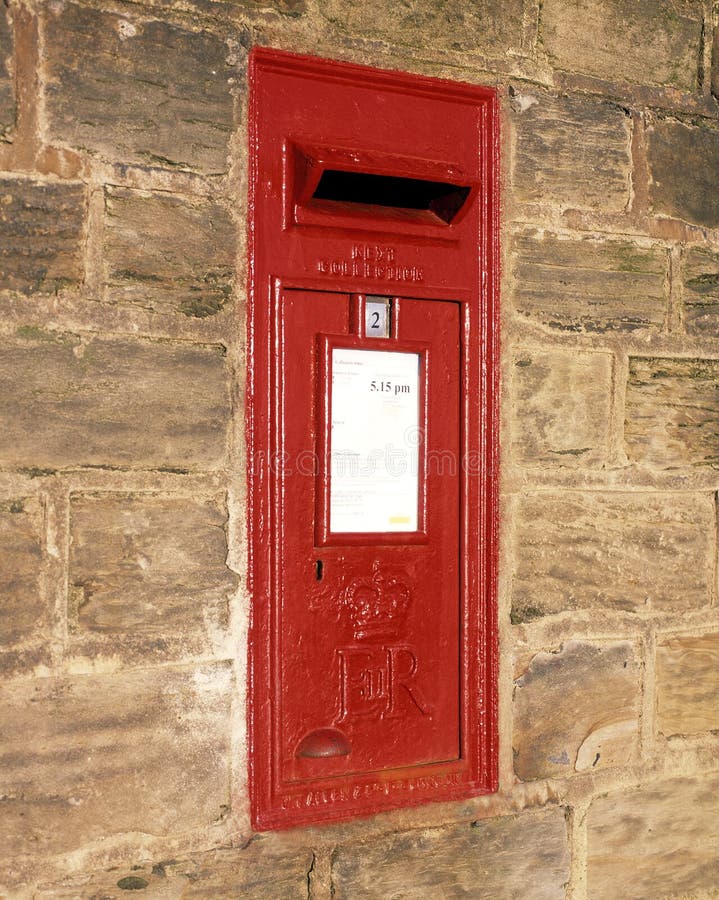 Traditional Red Royal Mail Post Box Stock Image - Image of shine ...