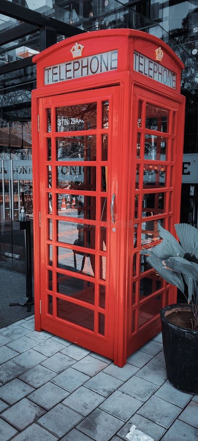 Traditional Red Telephone Boot Editorial Photography - Image of call ...
