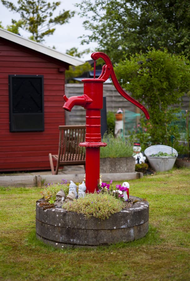 Rustic Rural Water Pump Flowers Stock Photos - Free & Royalty-Free ...