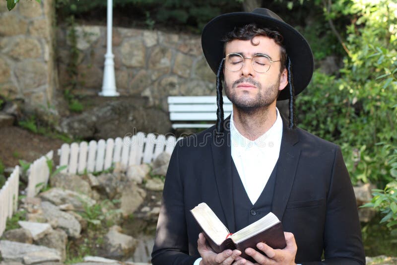 Traditional Religious Orthodox Man in the Synagogue Stock Photo - Image ...